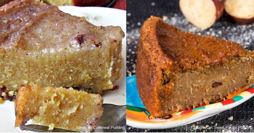 2 Heavenly Jamaican Puddings | Sweet Potato & Cornmeal Pudding Recipes